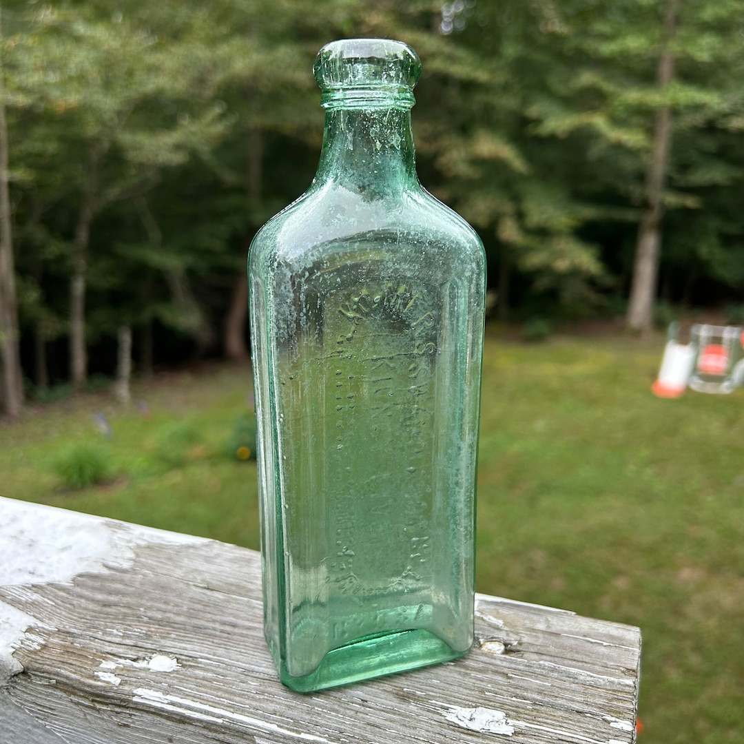 Antique Aqua Glass Dr. Kilmers Swamp Root Kidney Liver Tonic, Medical ...