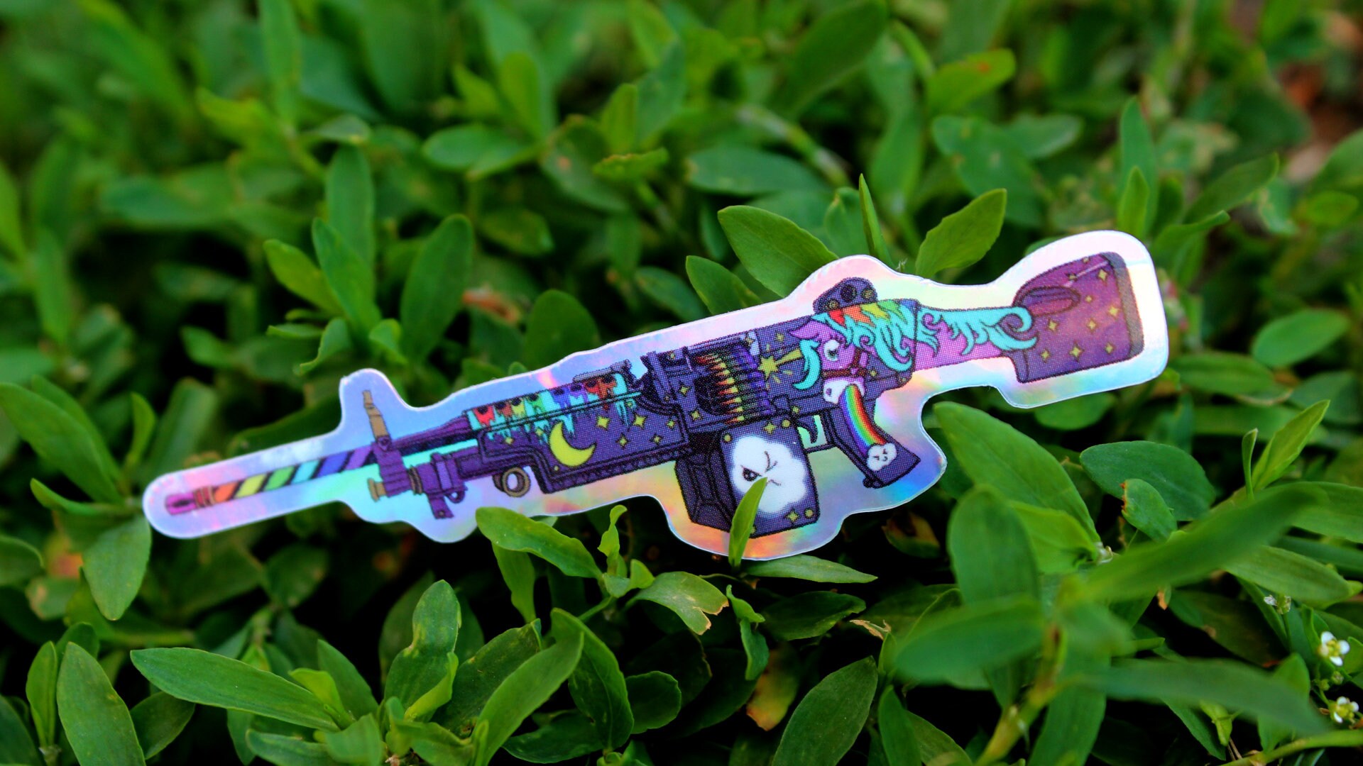 Rust Video Game M249 Pony and AK Victoria Holographic Vinyl - Etsy