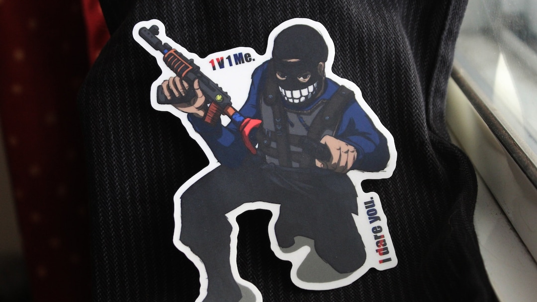 Rust 1v1 Game Clear Back Vinyl Decal - Etsy