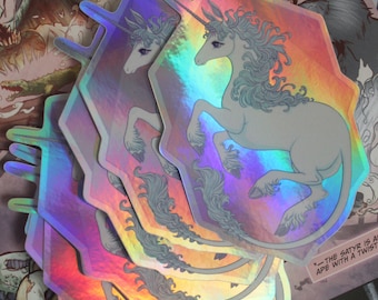 Love of a Tree Sticker the Last Unicorn Peter Beagle Pink Schmendrick ...