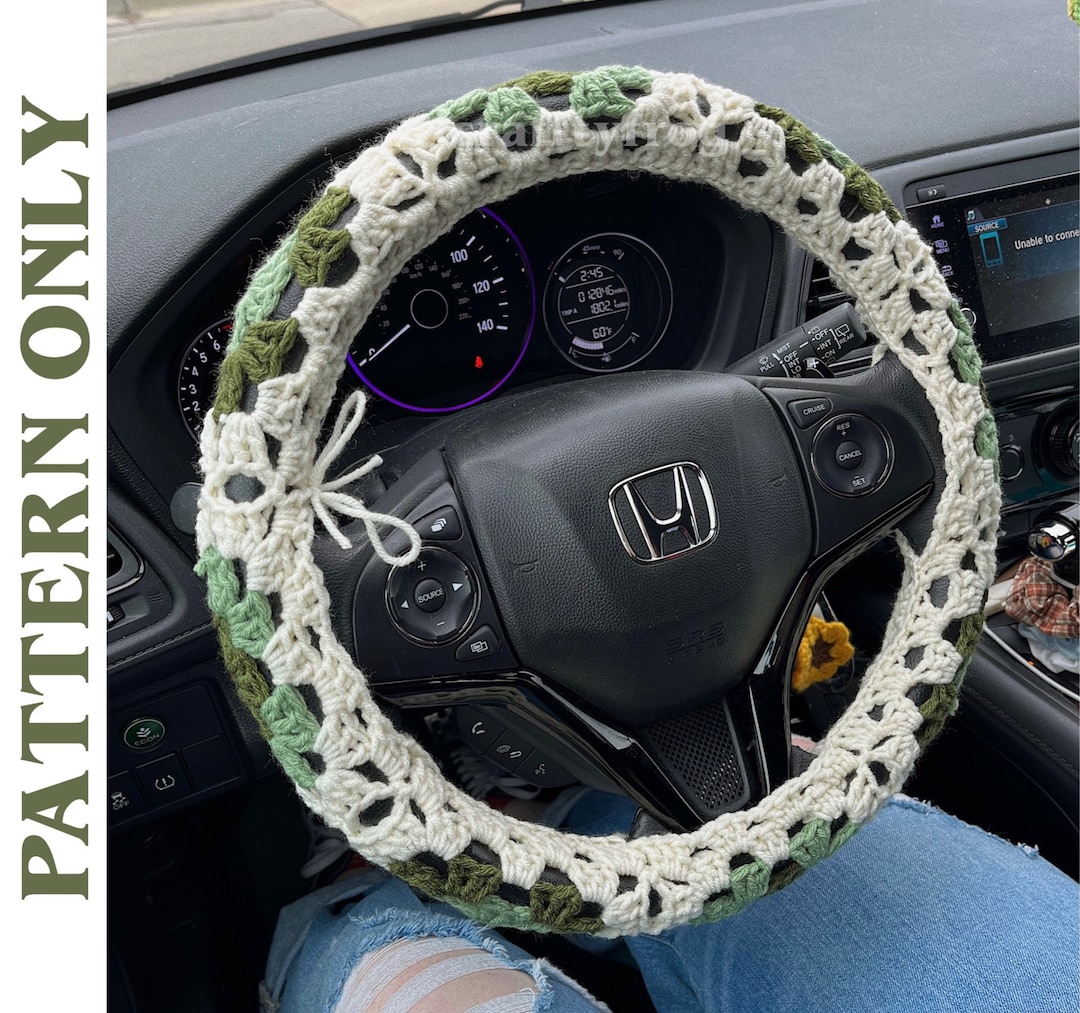 Crochet Steering Wheel Cover PATTERN ONLY - Etsy