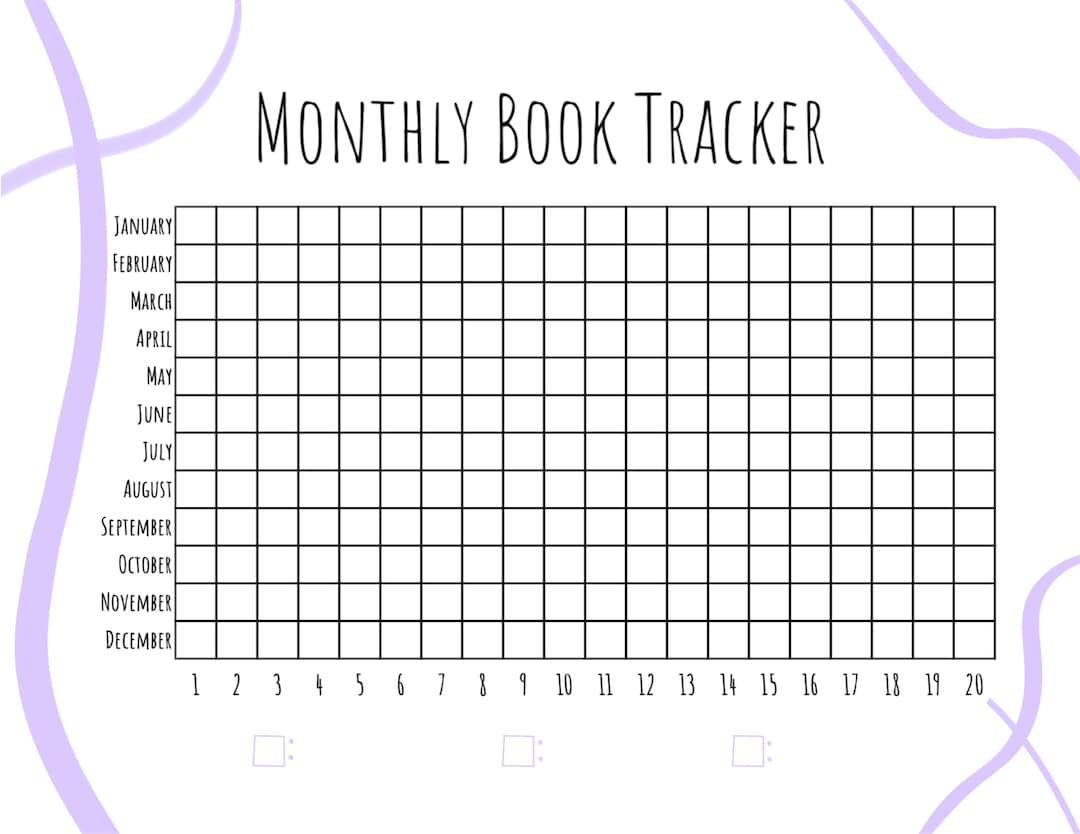 Monthly Coloring Book Tracker - Etsy