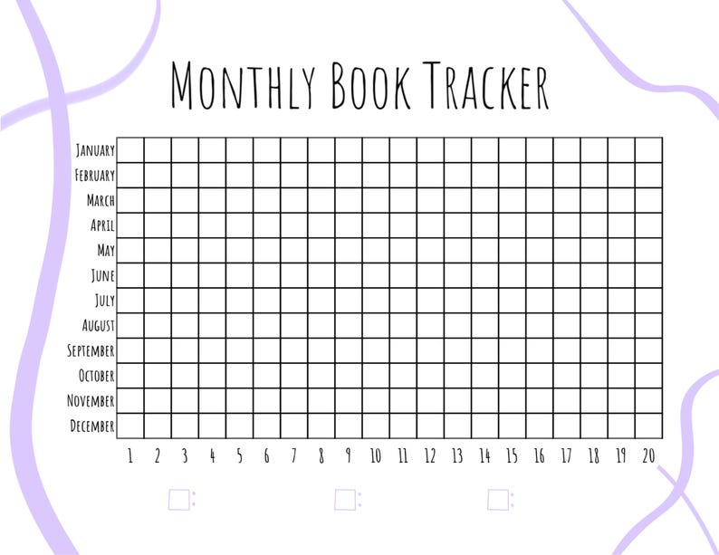 Monthly Coloring Book Tracker - Etsy