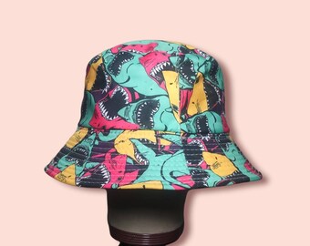 Shark Bucket Hat - Etsy UK