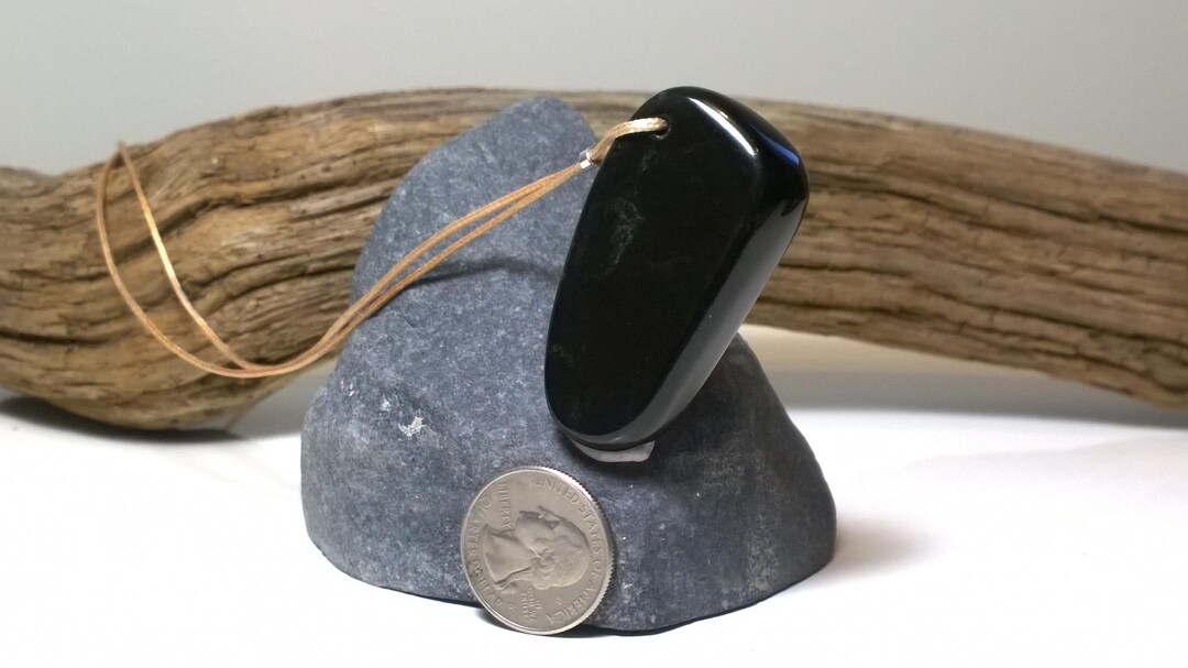 Neolithic Black Jade Pendant, Spine Bone Artefact, Picture Stone, Pagan ...
