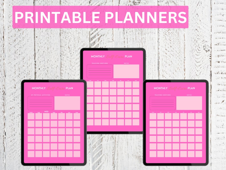 PINK PRINTABLE PLANNER - Etsy