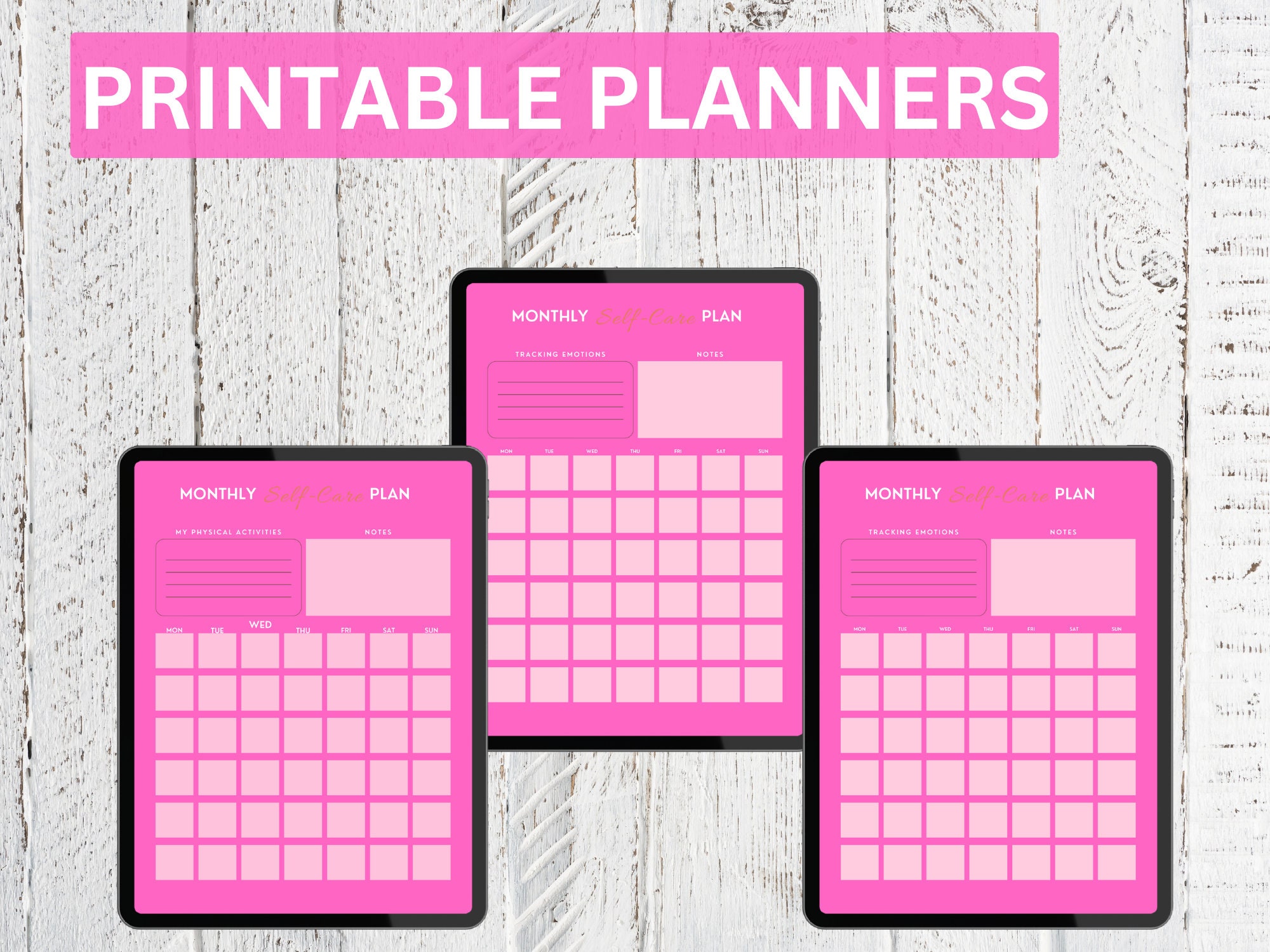 PINK PRINTABLE PLANNER - Etsy