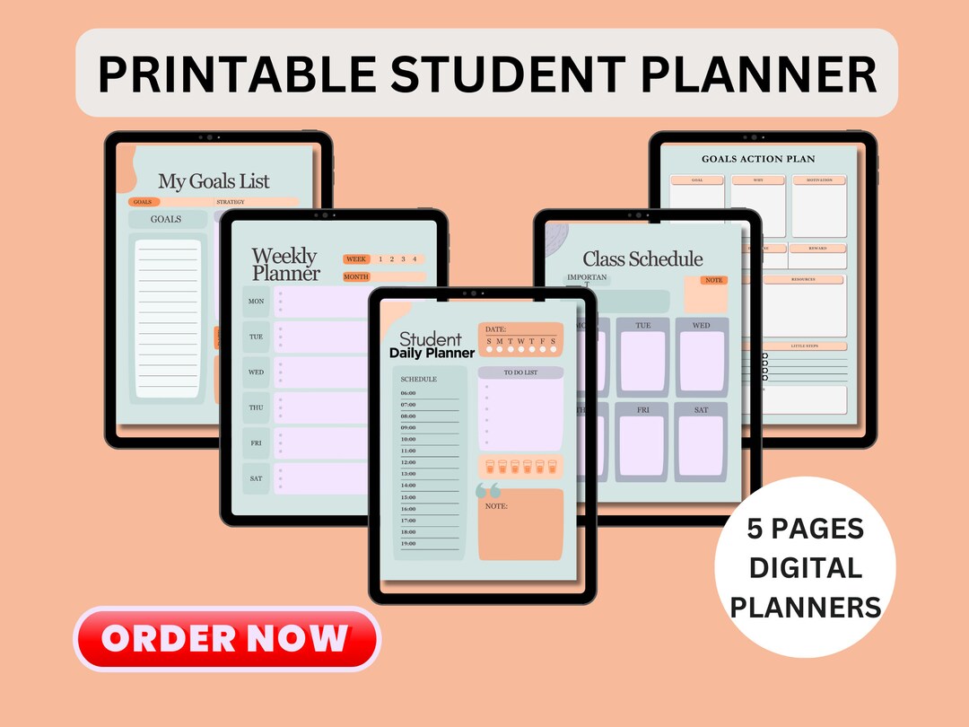 STUDENT PLANNER - Etsy