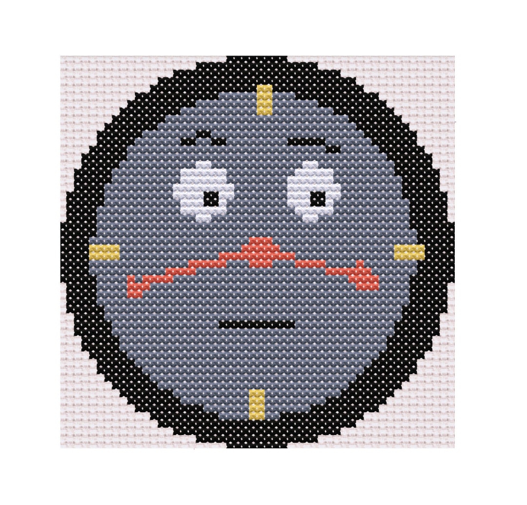 DHMIS Clock Cross Stitch Pattern - Etsy
