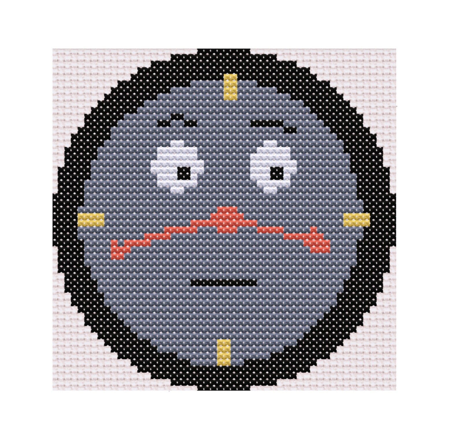 DHMIS Clock Cross Stitch Pattern - Etsy