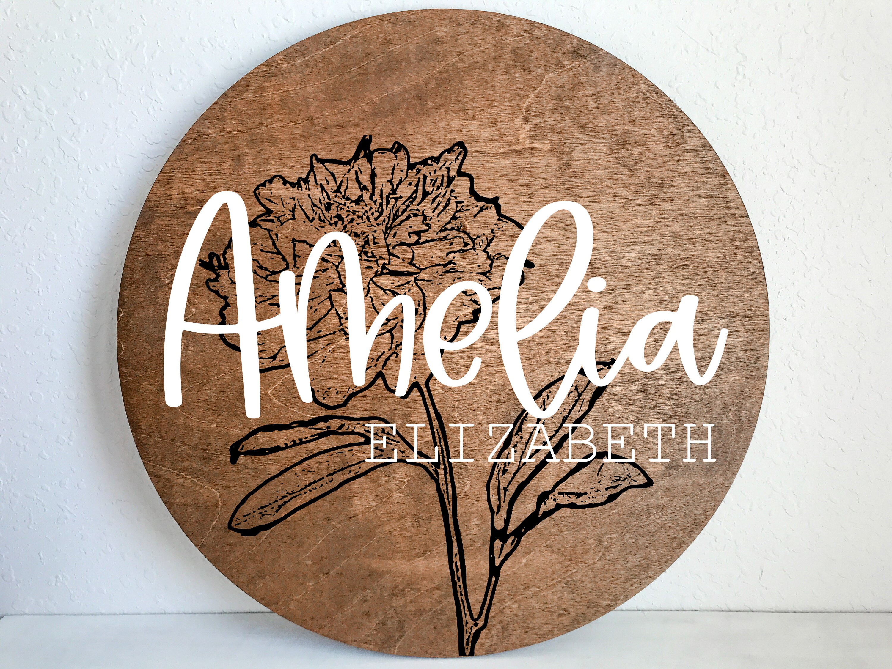 Floral Round Laser File Engraving Laser File Floral Laser - Etsy