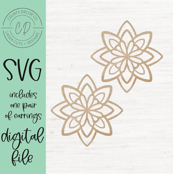 Boho Earring Laser File Boho Earring Svg Earring Laser - Etsy