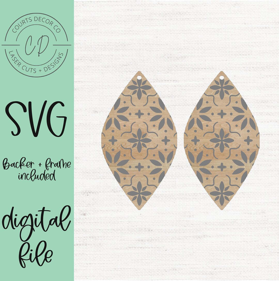 Boho Earring Laser File - Boho Earring Svg - Earring Laser File ...