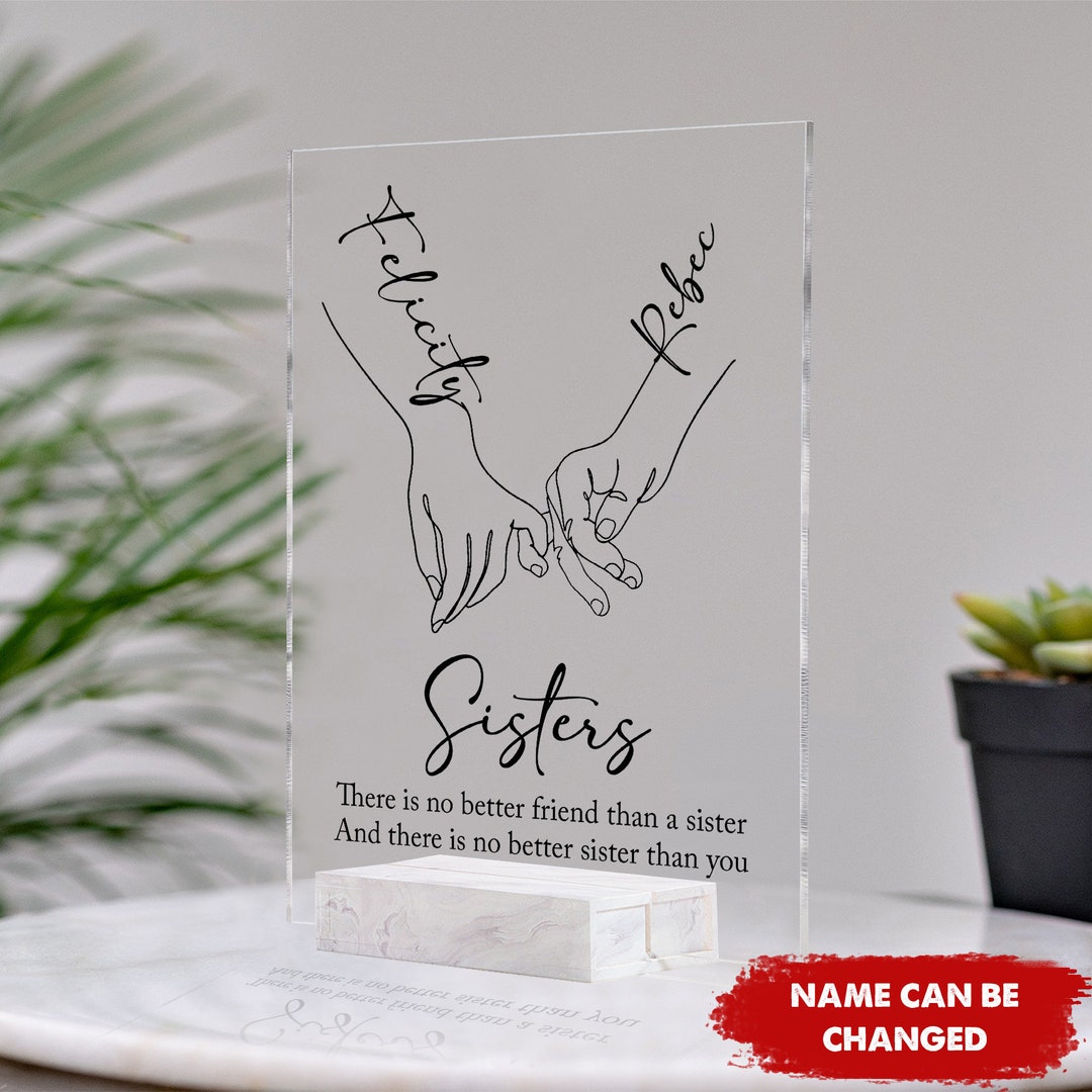 Sister Gift Personalizes Sister Acrylic Plaque Sister - Etsy