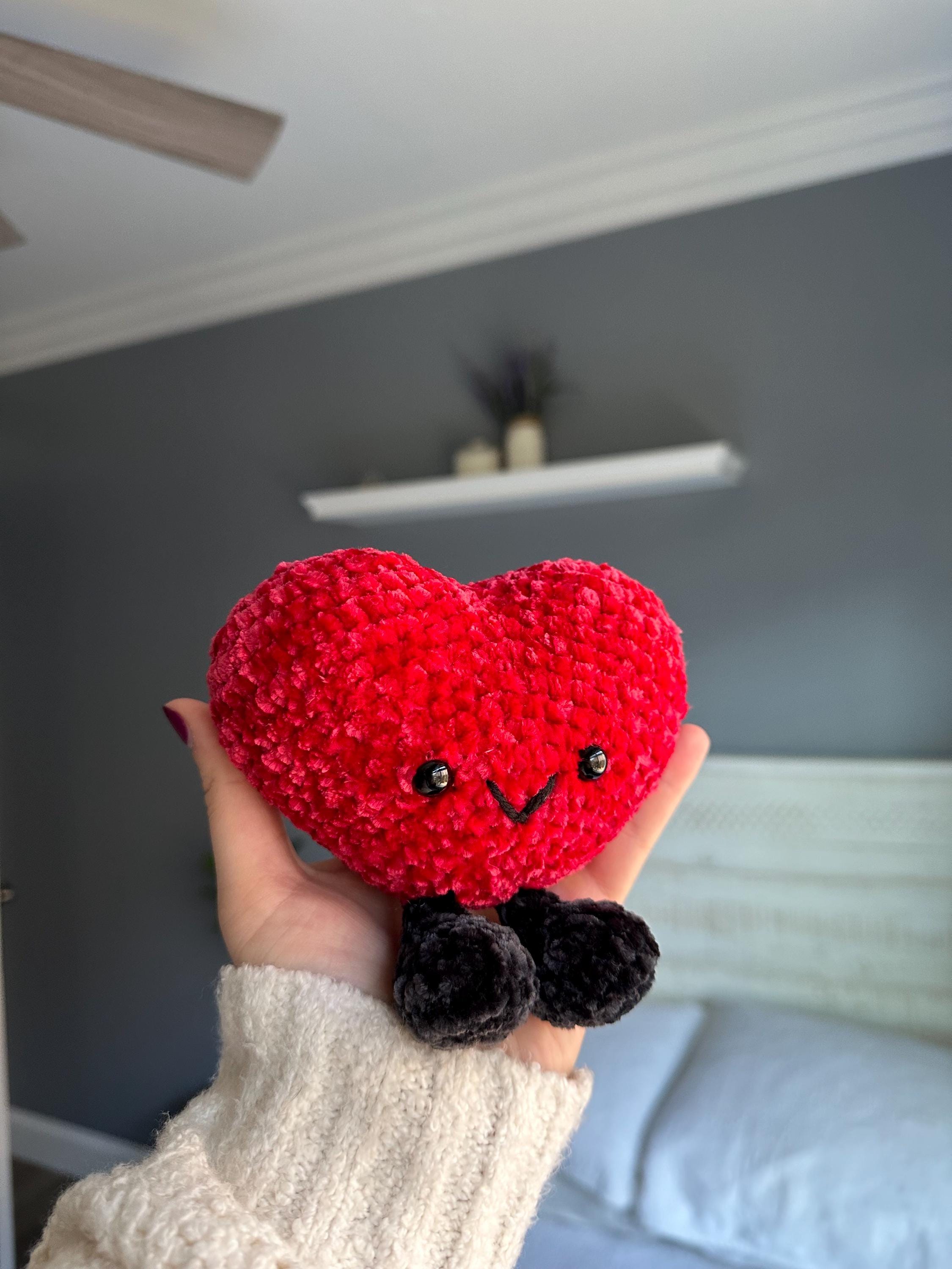 Crocheted Jellycat Heart Plushie - Etsy