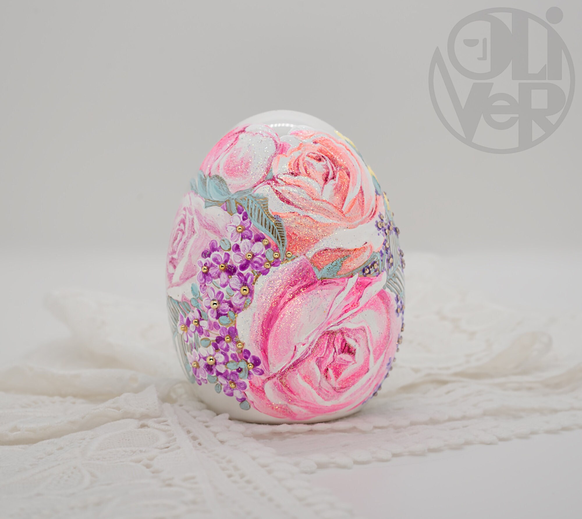 Hand-painted Ceramic Easter Egg Decoration - Etsy