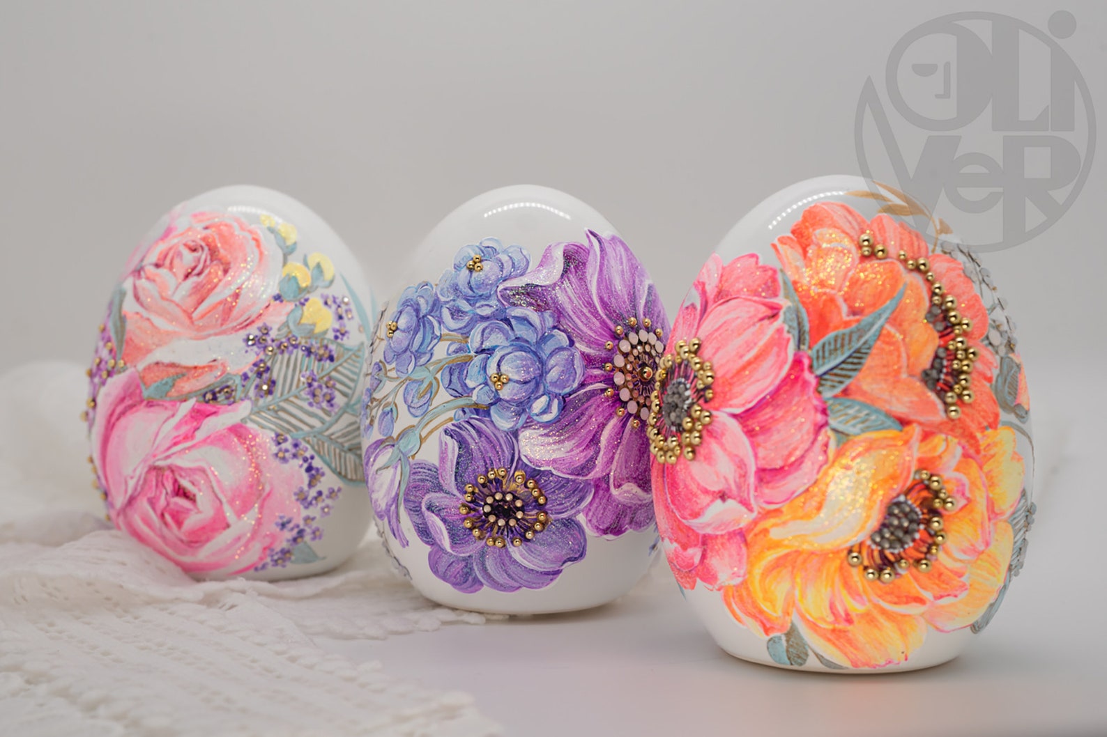 Hand-painted Ceramic Easter Egg Decoration - Etsy