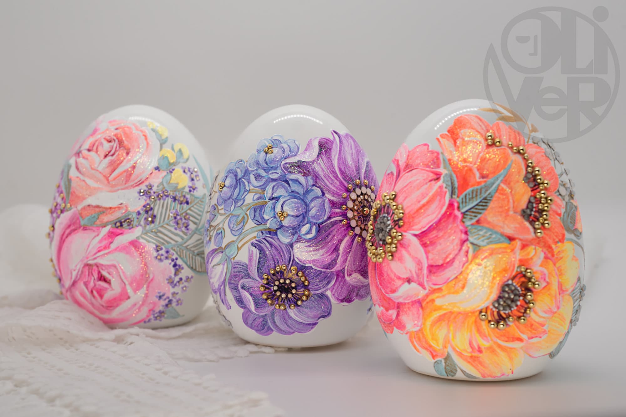 Hand-painted Ceramic Easter Egg Decoration - Etsy