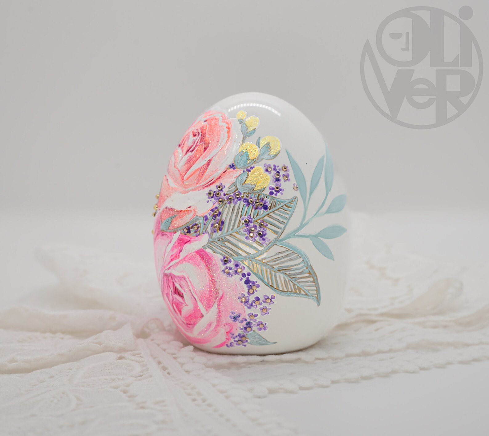 Hand-painted Ceramic Easter Egg Decoration - Etsy
