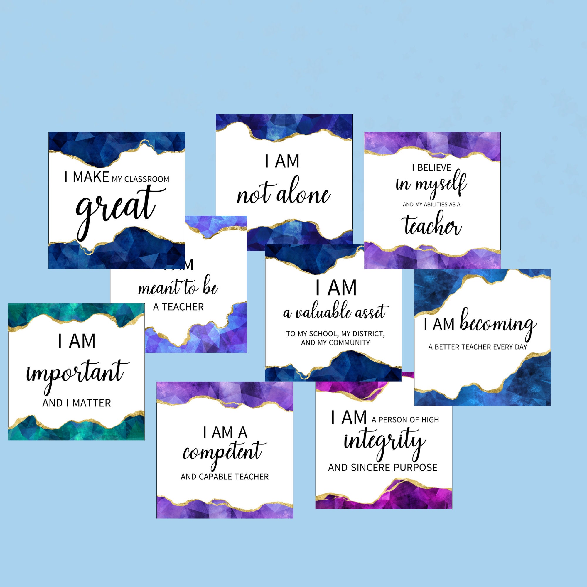Affirmation Cards for Teachers, Teacher Affirmation Cards, Teacher ...