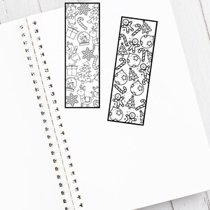 Winter Coloring Bookmarks, Set of 6, DIGITAL DOWNLOAD, Coloring ...