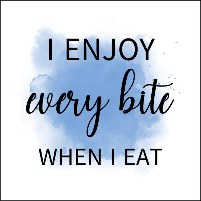 Intuitive Eating Affirmation Cards, Printable Affirmation Cards for ...