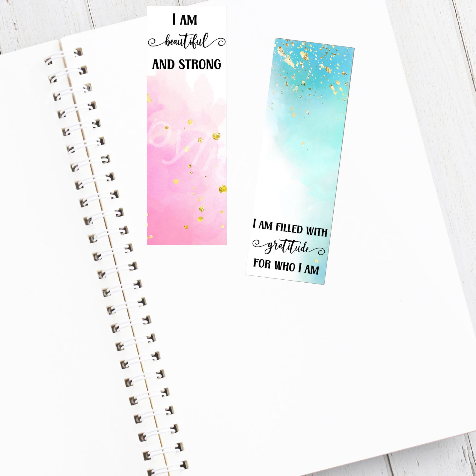 Self Love Bookmarks Printable Set of 6, Affirmation Bookmarks, DIGITAL ...