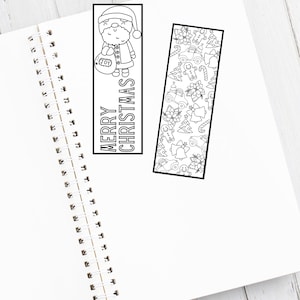 Winter Coloring Bookmarks, Set of 6, DIGITAL DOWNLOAD, Coloring ...