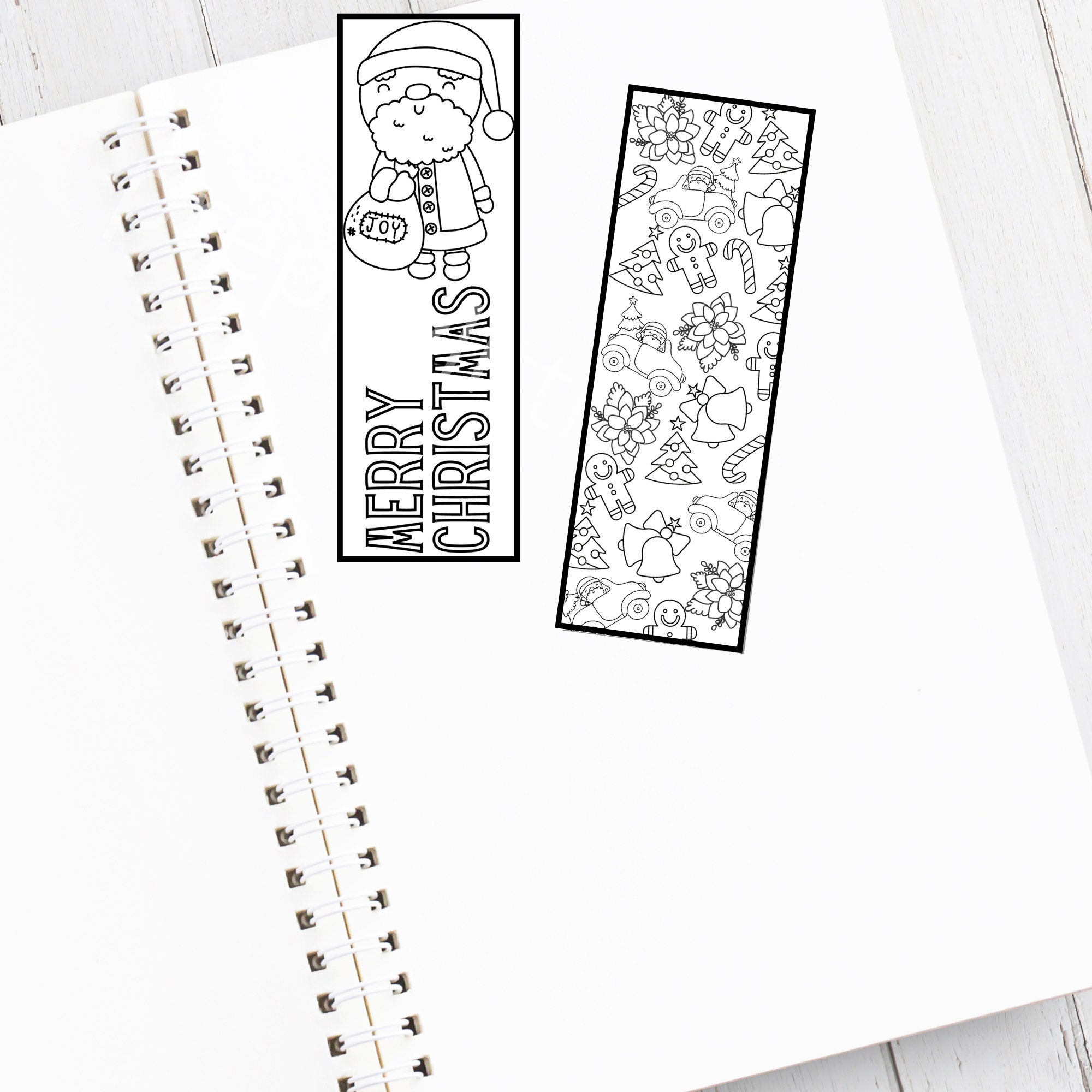 Winter Coloring Bookmarks, Set of 6, DIGITAL DOWNLOAD, Coloring ...