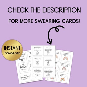 Sweary Affirmation Cards, Sassy Affirmations, Badass Affirmation Deck ...