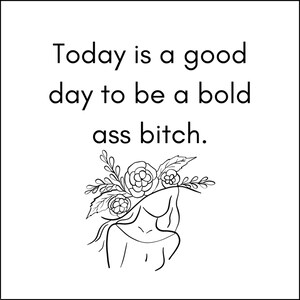 Vulgar Affirmation Cards, Sassy Affirmations, Badass Affirmation Deck ...