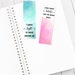 Self Love Bookmarks Printable Set of 6, Affirmation Bookmarks, DIGITAL ...