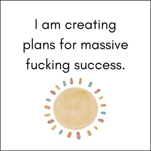 Sweary Affirmation Cards, Sassy Affirmations, Badass Affirmation Deck ...