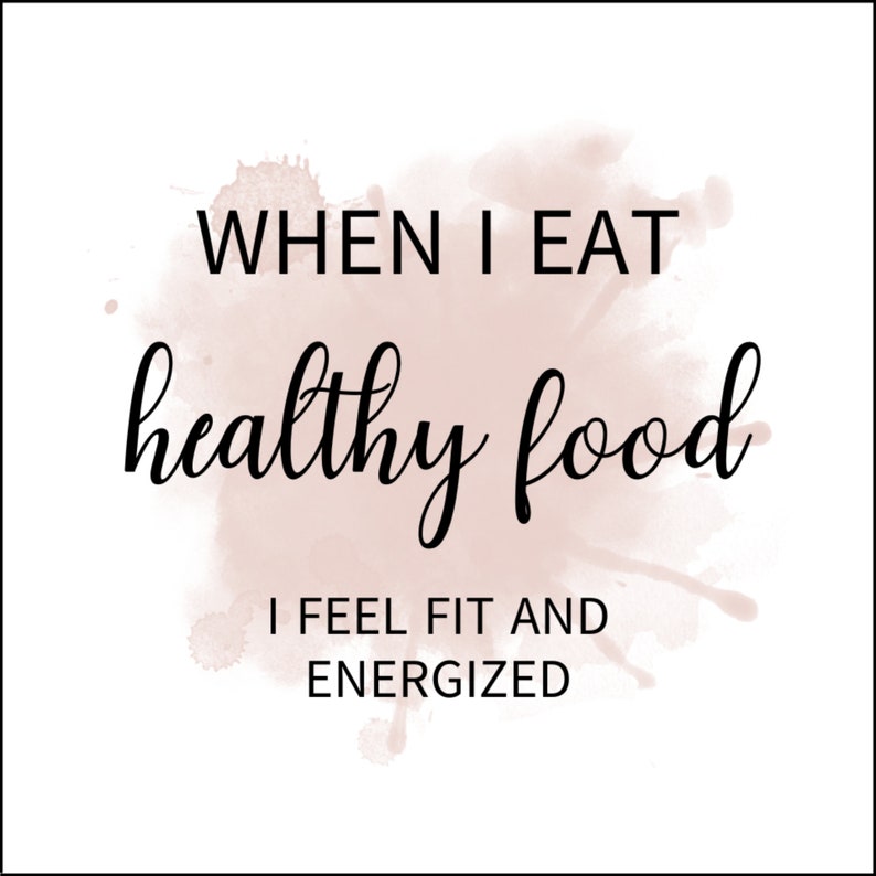Intuitive Eating Affirmation Cards, Printable Affirmation Cards for ...