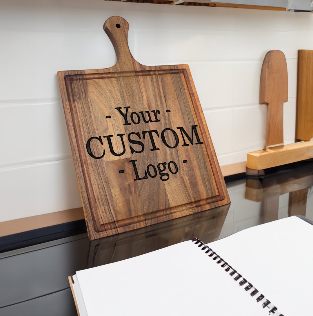 Custom Logo Board, Logo Cutting Board, Engraved Logo Board, Custom ...