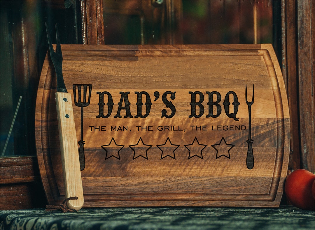 Fathers Day Gifts, Grilling Gift, BBQ Gifts, BBQ Cutting Board, Custom ...