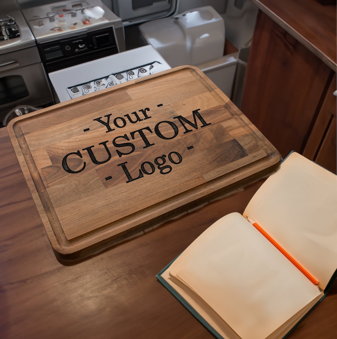 Custom Logo Board, Personalized Logo Board, Logo Cutting Board, Enraved ...