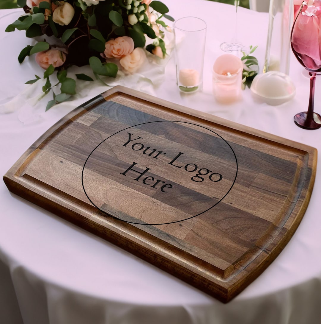 Engraved Logo Board, Custom Logo Board, Logo Cutting Board, Company ...