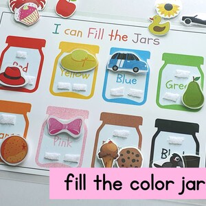 Busy Binder Activity, Color Matching, Color Activity, Learning Colors ...