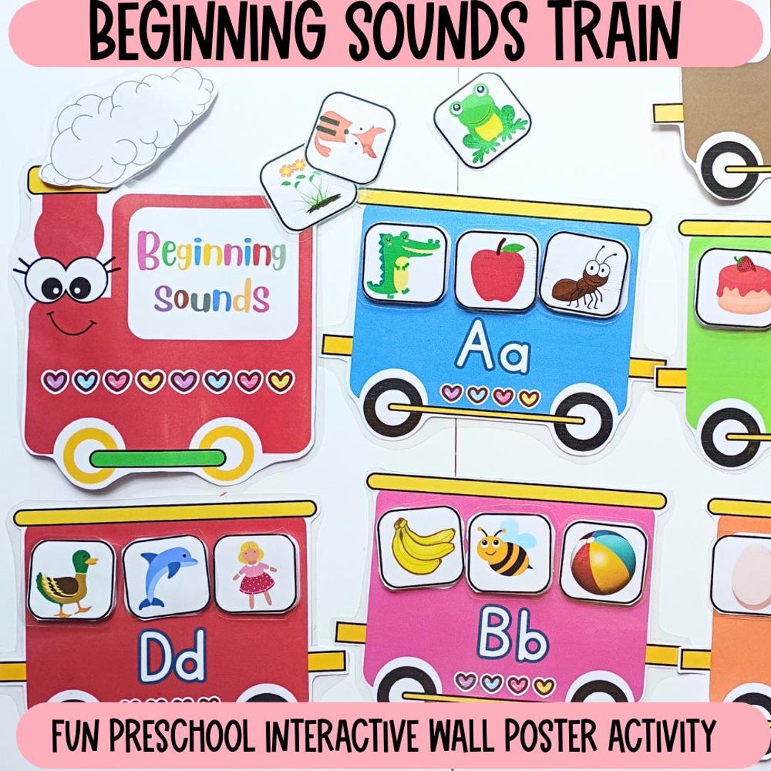 Beginning Sounds Activity, Preschool Curriculum, Interactive Wall ...