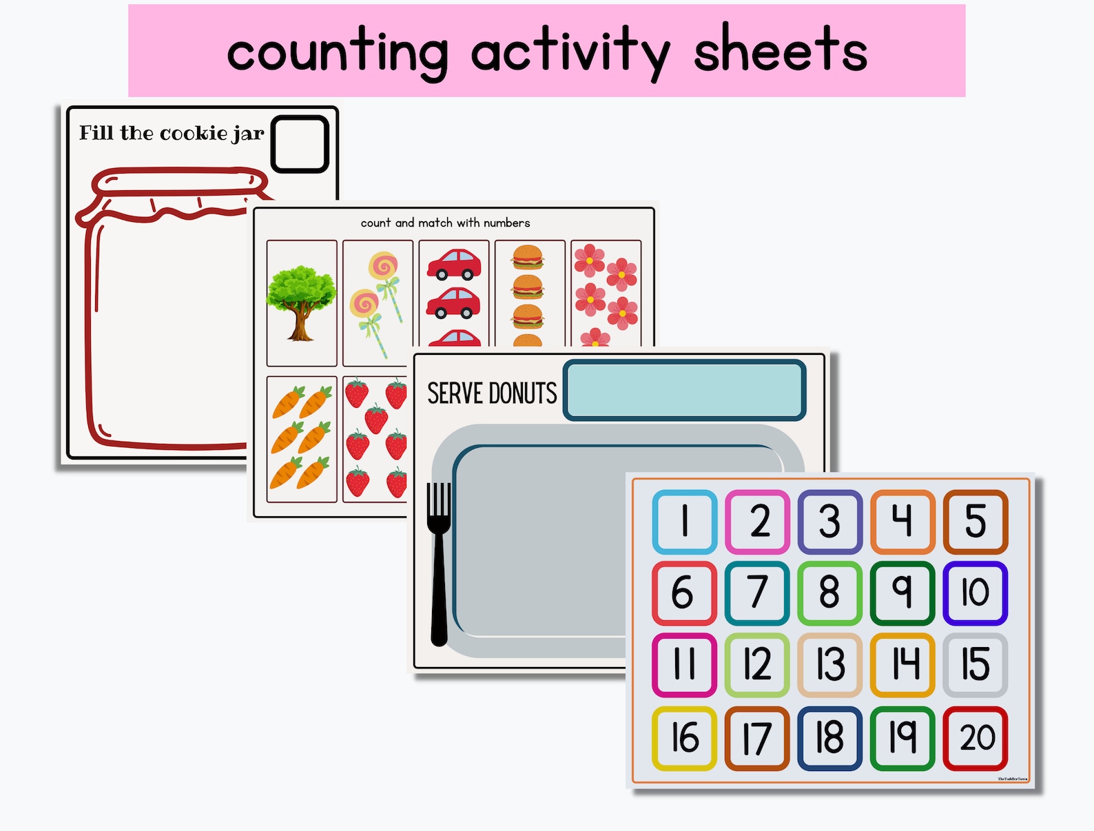 Counting Activity, Preschool Math, Learn to Count, Preschool Activities ...