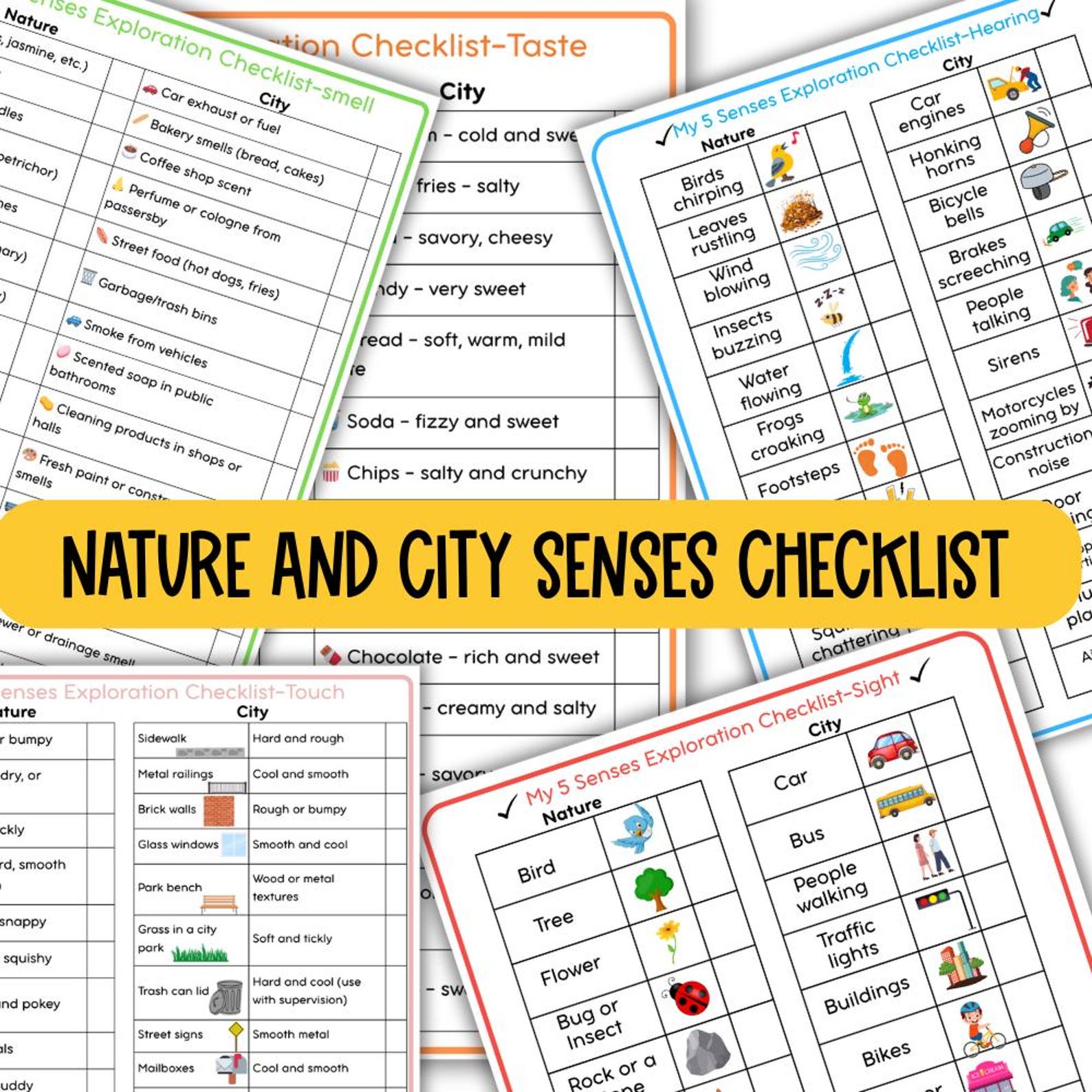 All About 5 Senses Preschool Printable, Preschool Curriculum,preschool ...