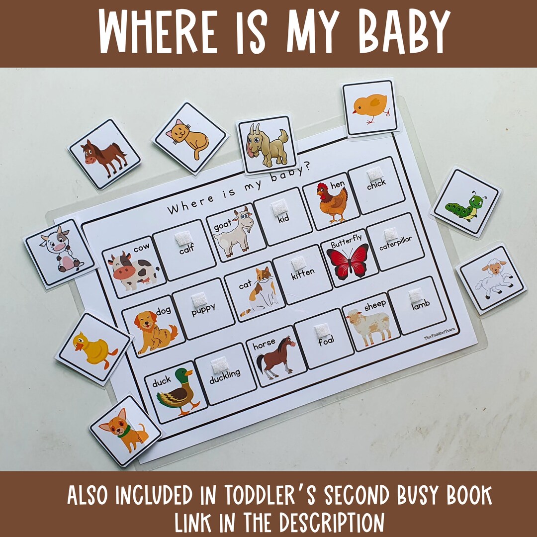 Busy Binder Activity,preschool Learning,homeschool,toddler Educational ...