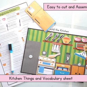 Buy Toddler Busy Book,preschool Curriculum, Household Things Sorting ...