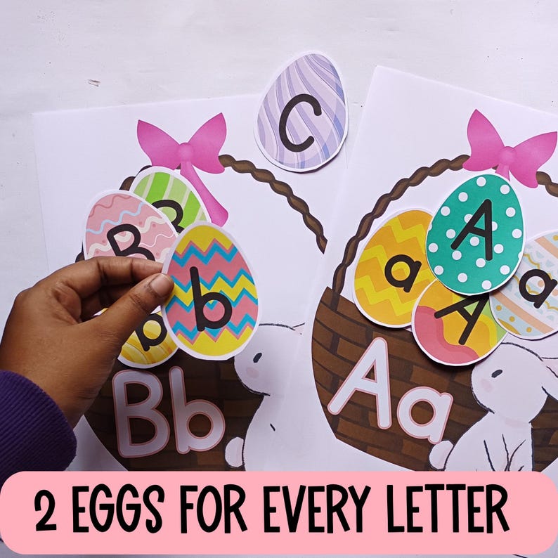 Easter Egg Letter Hunt,preschool Printable,easter Activities,alphabet ...