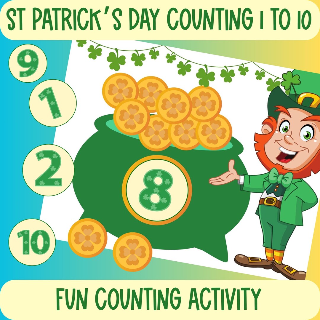 St Patrick's Day Counting Activity,montessori Activity, Preschool ...