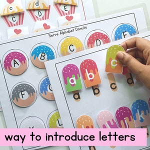 Alphabet Match Preschool, Printable Toddler Activities Homeschool ...