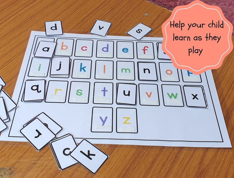 Preschool Worksheets,alphabet Match,number Match, Toddler Busy Book ...