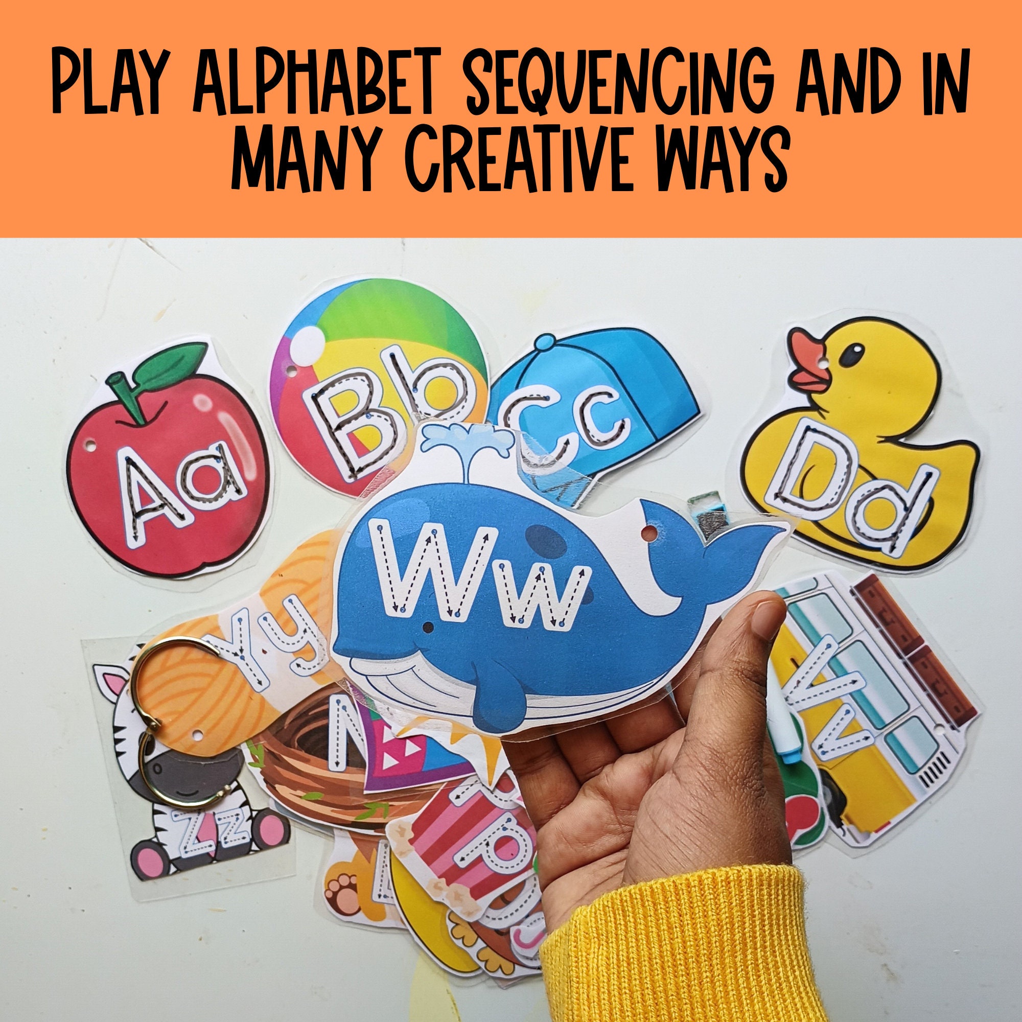 Letter Tracing Cards, Preschool Activity, Homeschool Printable ...