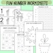 First Numbers Workbook, Preschool Curriculum, Toddler Worksheets ...